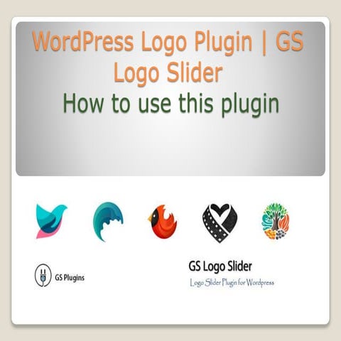 WordPress Logo Plugin | GS Logo Slider | PPTX