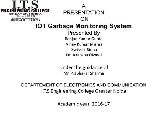 IoT garbage monitoring | PDF