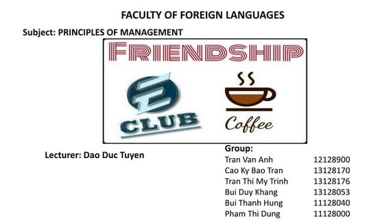 Coffee shop business plan example | PDF