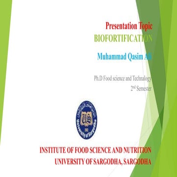 BIOFORTIFICATION | PPTX