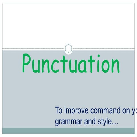 punctuation marks. | PPTX