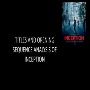 Analysis of inception opening | PPTX