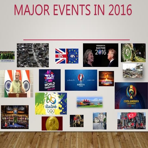 Major Events In 2016 wORLDWIDE .. | PPTX