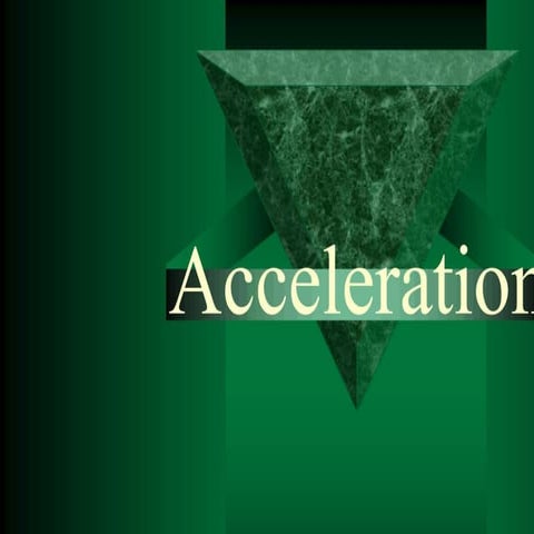 Acceleration | PPT