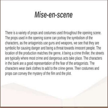 The Dark Knight Opening Scene Analysis | PPT