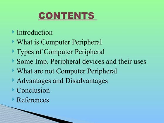 Computer peripheral or Peripheral Devices | PPT