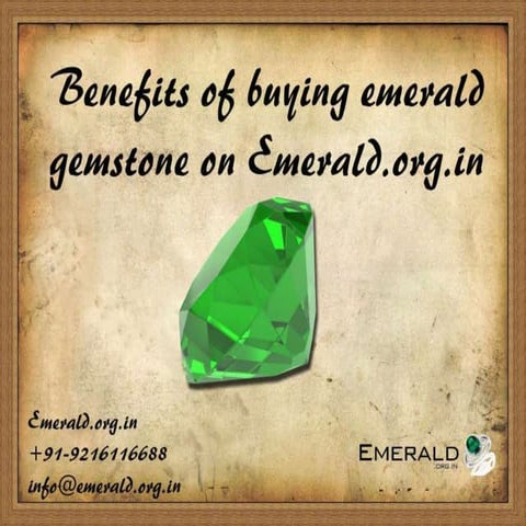 Benefits of buying emerald gemstone on Emerald.org.in | PPTX