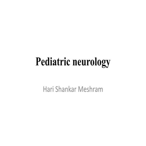 Pediatric neurology mcq | PPTX