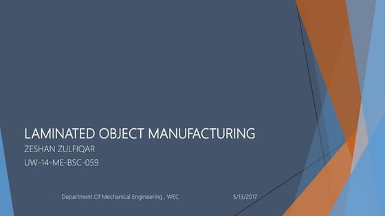 Laminated object manufacturing | PPT