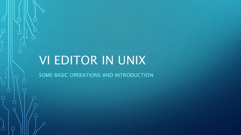 vi-editor-in-unix