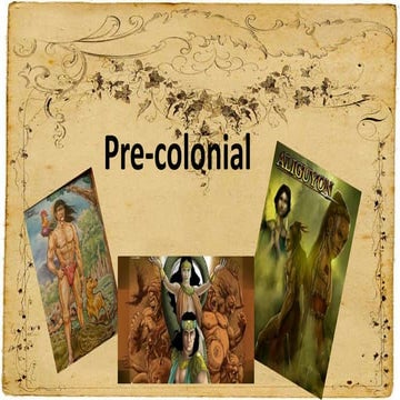 Pre-colonial and Spanish Colonial Text | PPTX