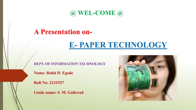 Electronic Paper (e-Paper) | PDF