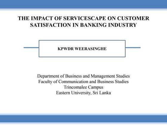 Servicescape | PPTX | Business | Business and Finance