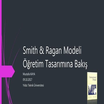 Smith & Ragan Öğretim Tasarımı | PPTX