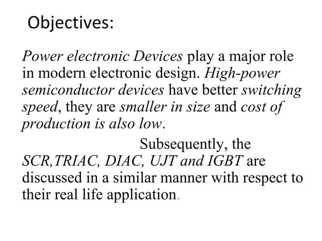 Silicon controlled rectifier ( SCR ) | PPTX