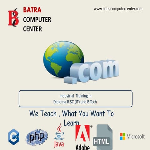Presentation of batra computer coaching centre | PPTX