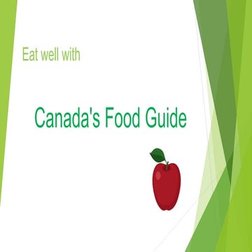 Canada's Food Guide | PPTX