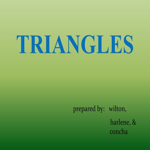 triangles | PPT