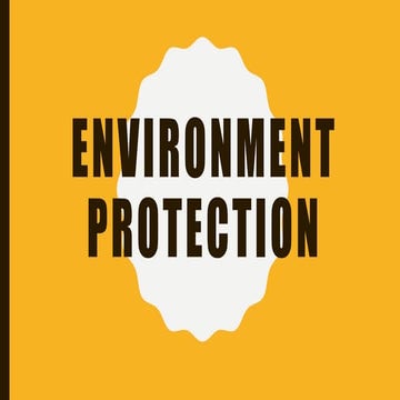 Environment protection | PPTX