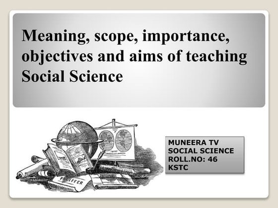 Social Science as an area of study | PDF | Education
