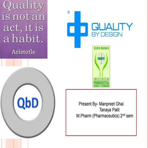 QUALITY BY DESIGN | PPTX