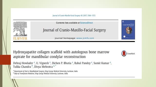 Tmj reconstruction | PPT