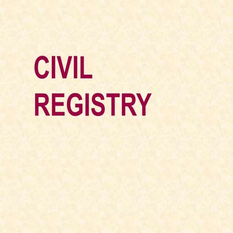 civil Registry (ASP.NET project) | PPTX