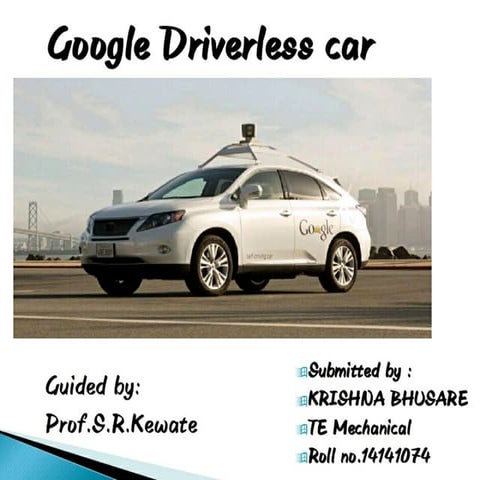 Autonomous vehicle ppt | PDF