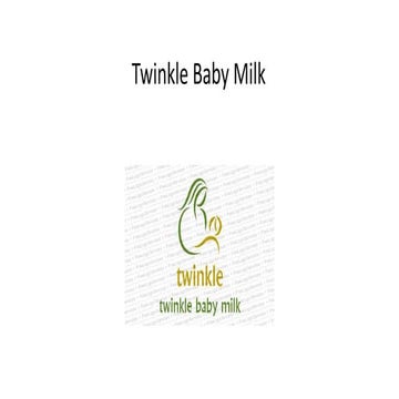 Marketing presentation about Baby Milk | PPTX