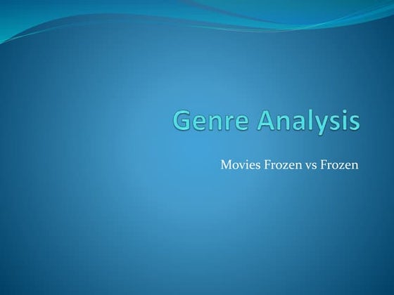 Assignment of genre analysis movies | DOCX