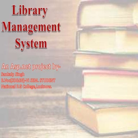 Library Management System-By Sankalp Singh | PPT