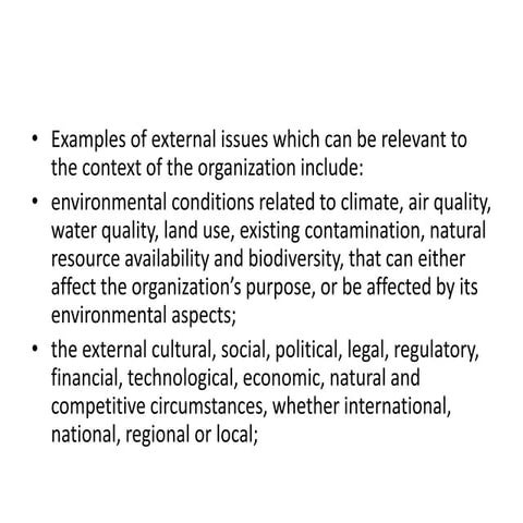 CONTEXT OF THE ORGANISATION | PPTX