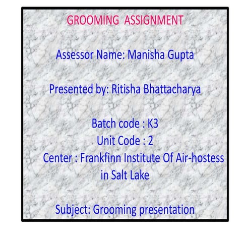 Grooming Presentation 1 | PPTX