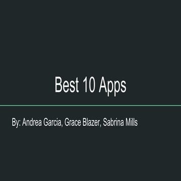 Presentation Best 10 Apps | PPT