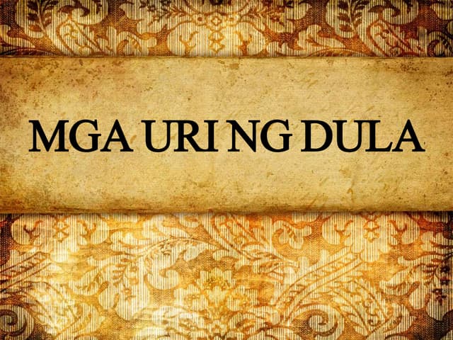 HALIMBAWA NG MGA DULA | DOCX