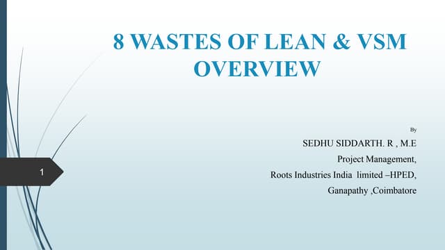 Seven wastes of lean operations management | PPTX