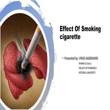 Smoking Presentation | PPTX