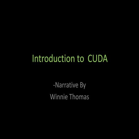 Compute Unified Device Architecture (CUDA) Programmimg | PPT