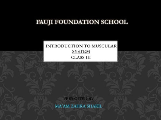 The muscular system powerpoint | PPT