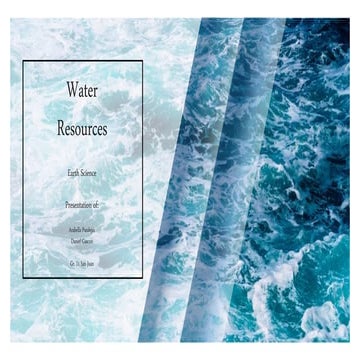 Chapter 4 Water Resource | PPT