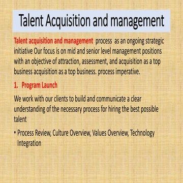 Talent Acquisition Best Practices Process Map | PDF