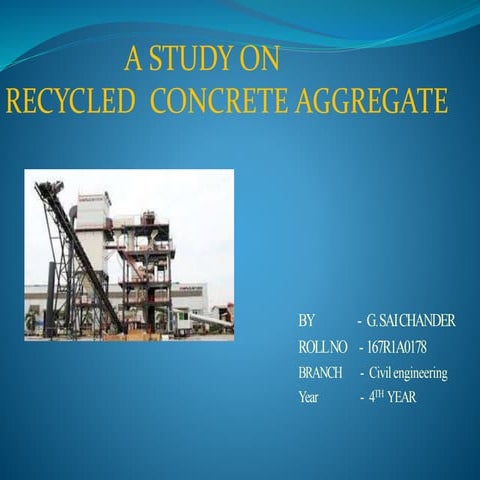 recycled aggregate concrete | PPTX