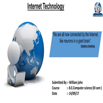 INTERNET TECHNOLOGY | PPT