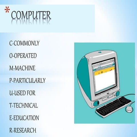 Presentation of computer | PPT