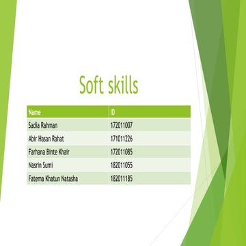 Soft skills focus on teamwork and positive attitude | PPTX