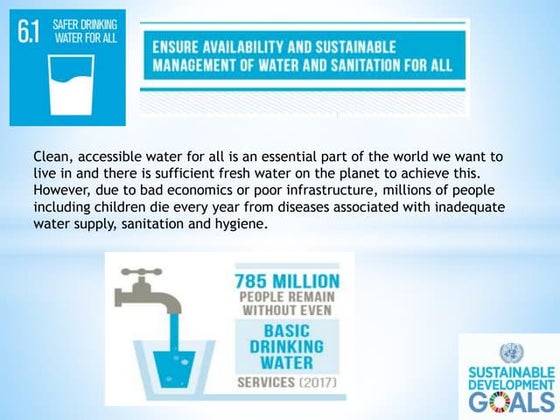 Goal 6: clean water and sanitation | PPTX