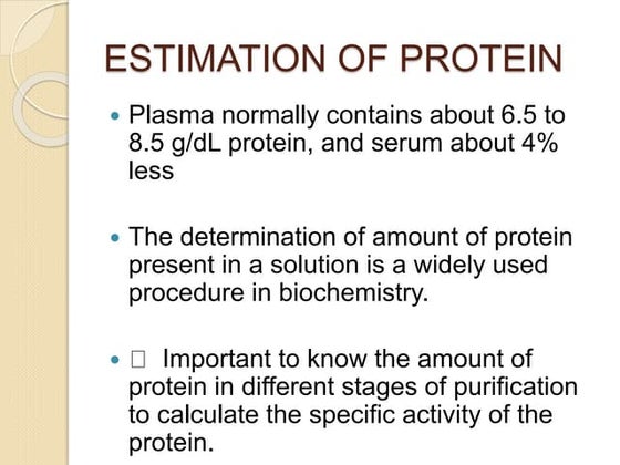 Qualitative test for proteins | PPTX