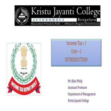 Introduction to Tax | PPT