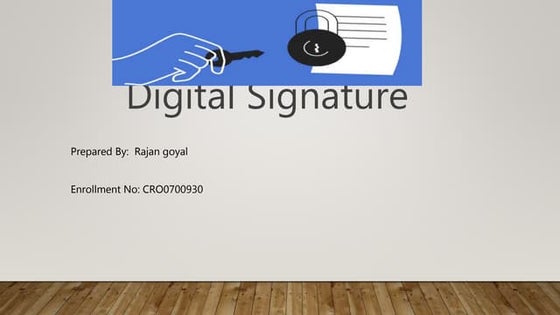Digital Signature | PPT