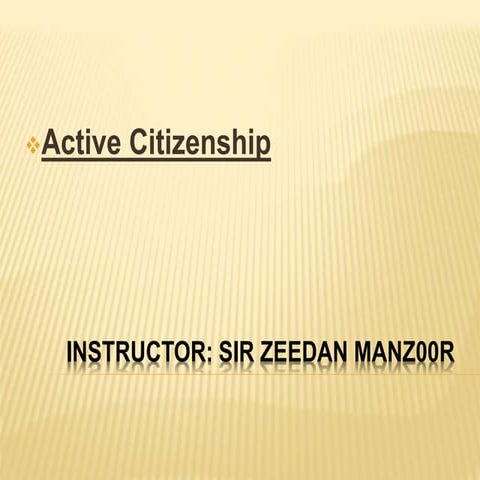 active citizenship | PPTX